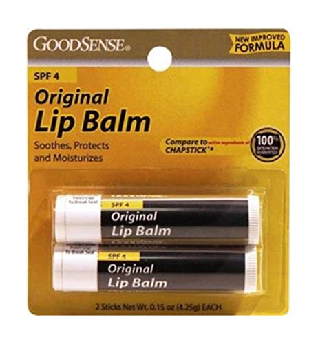 Amazon.com : GoodSense Goodsense original lip balm with spf-4 twin pack ...