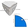 Amazon.com: Tiazza 8Pcs Galvanized Three-Sided Sector Tool Box Corner ...