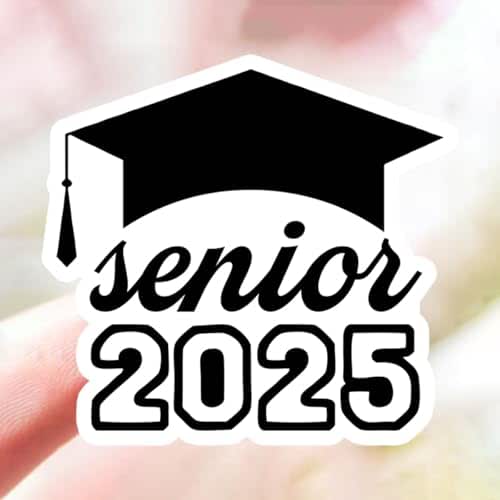 Amazon.com: 120 Pcs SENIOR 2025 Custom Shaped Stickers - Class of 2025 ...