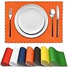 Amazon.com: Paper Placemats for Dining Table – Disposable Scalloped ...