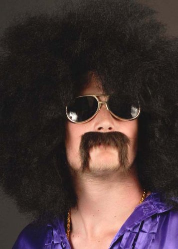 Magic Box 70s Black Bushy Droopy Fake Moustache : Amazon.co.uk: Toys ...