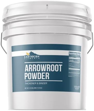 Amazon.com: Earthborn Elements Arrowroot Powder 3.5 Gallons, Thickener ...