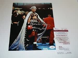 Hector Macho Camacho Signed Boxing 8x10 Robe Photo JSA - Autographed ...