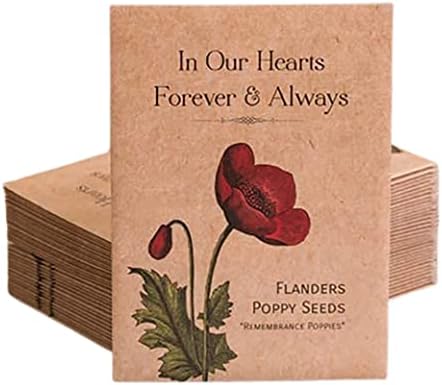 Amazon.com : 25 Pack in Loving Memory Forget Me Not Seeds - Pre-Filled ...