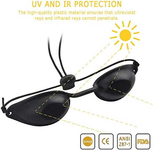 UV Schutzbrille,3Pcs Solarium Brille,UV Augen Schutzbrille,Sonnenstudio ...