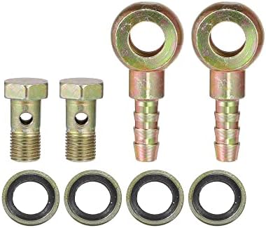 Amazon.com: A ABSOPRO Banjo Bolt M10x1 8mm Banjo Hose Barb Bolt ...