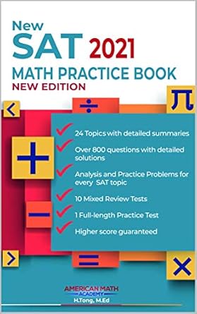 New SAT 2021 Math Practice Book eBook : Academy, American Math: Amazon ...