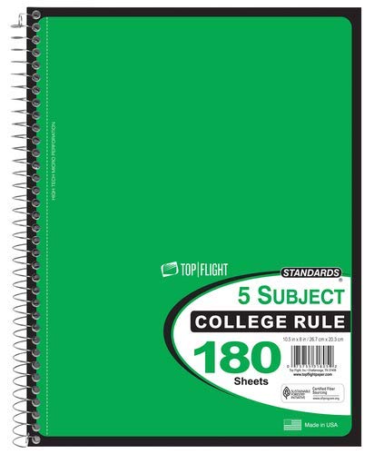 Notebook 5-Subject Cr 180-Ct (Pack of 4) : Amazon.in: Office Products