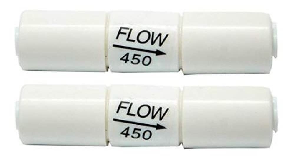 DOC RO® Plastic Flow Restrictor 450 (Black) for Water Purifier - 2 ...