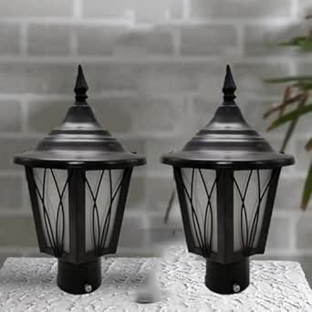SAH Pillar Mounted Post Light Outdoor Main Gate Light Fixture Perfect ...