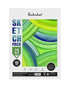 Scholar Sketch Pack - Loose Drawing Sheets (150 GSM A4 Cartridge ...