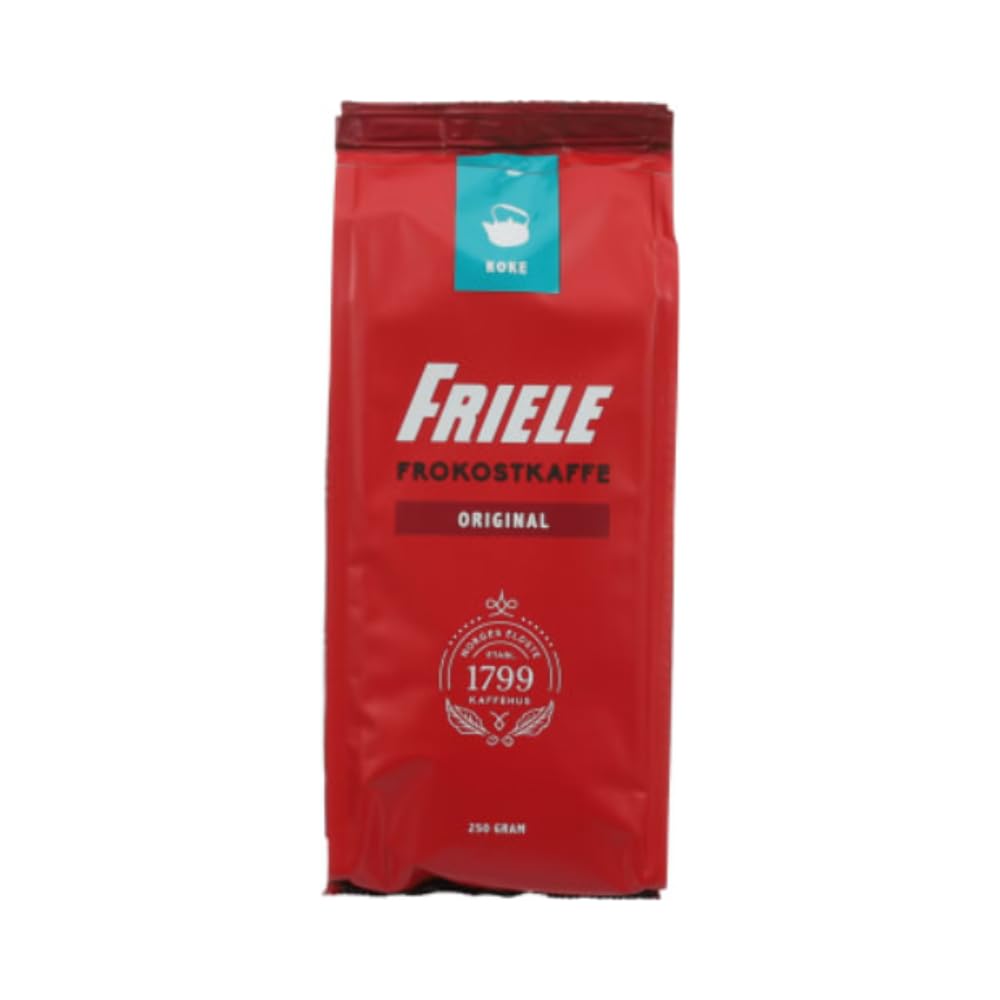 Amazon.com : Friele Frokostkaffe – Medium Roast Ground Coffee 250g ...