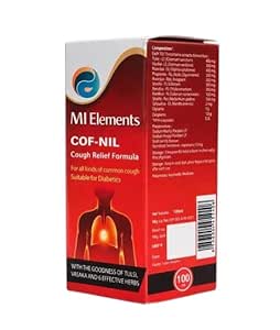 Buy MI Elements COF-NIL Cough Relief Formula Syrup, 100ml Online at Low ...