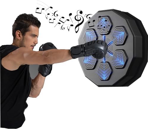 Boxing Training Machine with Glove, Smart Music Wall Mounted Punching ...