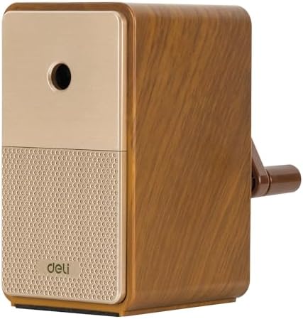 Amazon.co.jp: deli Pencil Sharpener, Silent, Adjustable Design, Manual ...