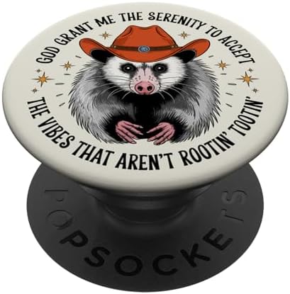 Amazon.com: Cowboy Opossum Serenity Funny Western Quote PopSockets ...