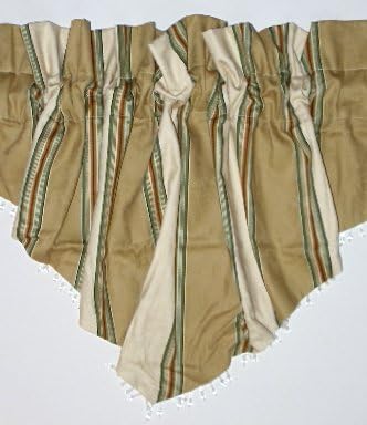 Amazon.com: Waverly Home Classics - Ascot Beaded Valance - Capulet ...