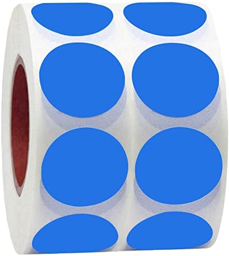 Amazon.com : 1 Inch Blue Round Color Coding Label Price Stickers Garage ...