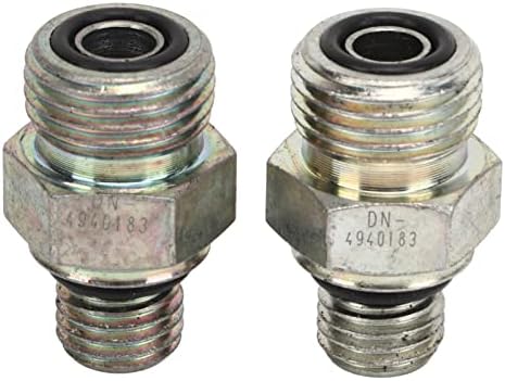 Amazon.com: 2 Pcs Turbo Oil Feed Connectors Joints, Turbo Oil Feed Line ...