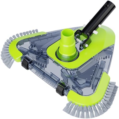 Amazon.com : Upgrade Pool Vacuum Head with Wheels & Side Brushes ...
