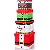 Amazon.com: TaoBary 4 Pcs Christmas Nesting Gift Boxes Hard Xmas ...