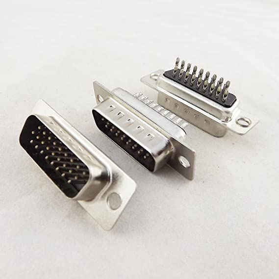 D-SUB DB26 26 Pin Male Straight Solder Type Adapter Connector 3 Rows ...