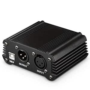 Nutts 48V Audio Interface Phantom Power Supply Microphone Cable USB ...