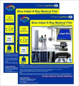 Inkjet Medical Blue imaging Film/SIZE: 203mm x 254mm (8 "X 10 ") X 200 ...