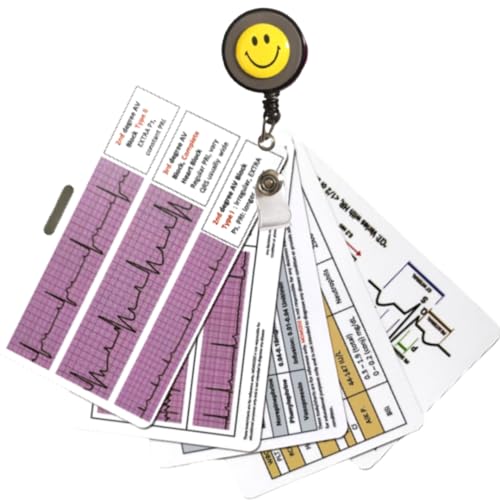 Snapklik.com : EKG Nursing Badge Reference Card - Nursing Student ...