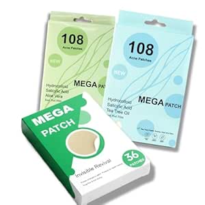 Amazon.com: Mega Patch Hydrocolloid Pimple Patches Bundle (252 Count ...