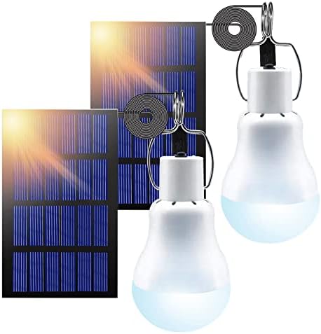 Solar Glühbirne, Tragbare Solarlampe LED Licht mit Solar Panel ...