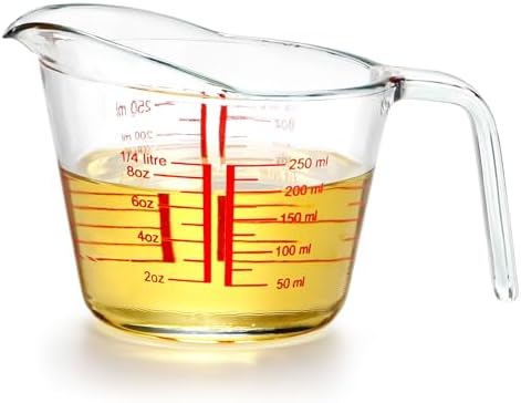 FEGYUJ Pyrex 2 Glass Measuring Cup Prepware Messbecher, Glas, Farblos ...