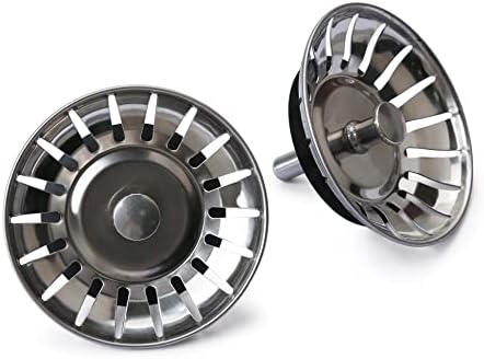 2 Pcs Sink Strainer Plug Kitchen Drain Stoppers Stainless Steel Sink ...