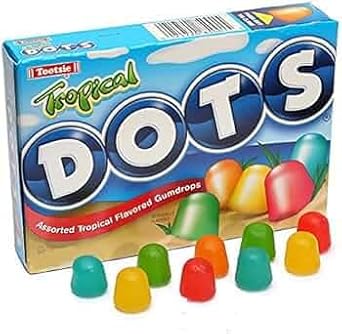 Amazon.com : Tropical Dots Assorted Flavor Gumdrops, 6.5 oz ...