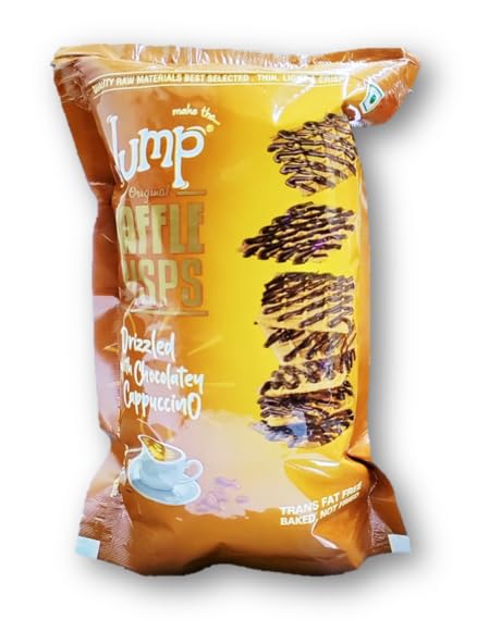 Jump Waffle Crisps Drizzled with Chocolate Cappuccino 70g (Unique ...
