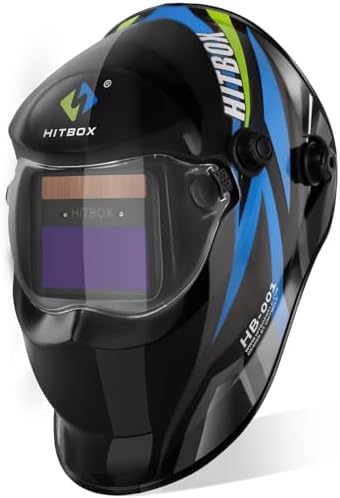 TOOLIOM Flip Up Welding Helmet 3.64 x 1.67 inch Auto Darkening ...