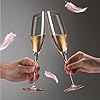 Amazon.com | Amo Leale Wedding Champagne Flute Set, 2 Glasses for Bride ...