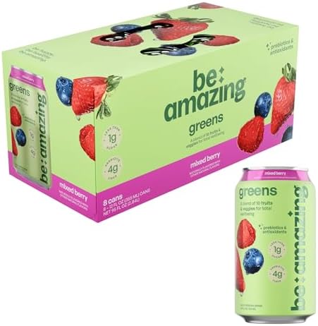 Amazon.com: Be Amazing Greens - Mixed Berry - Ready to Drink Super ...