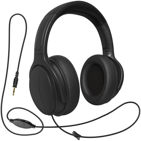 Amazon.com: C G CHANGEEK Extra Long Cord Headphones for TV & PC with ...