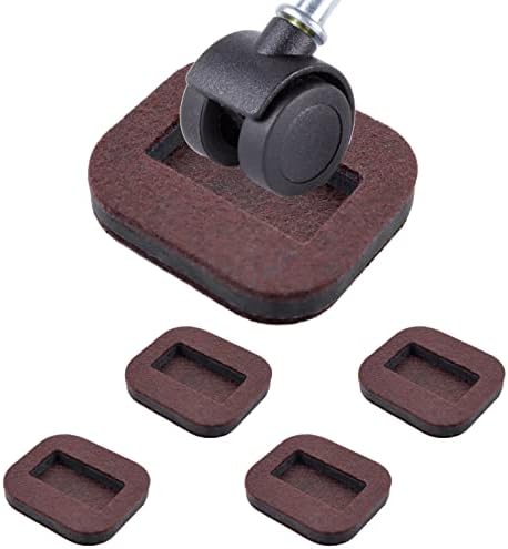 INKNOTE Felt Chair Leg Floor Protectors Felt Office Chair Caster Pad ...