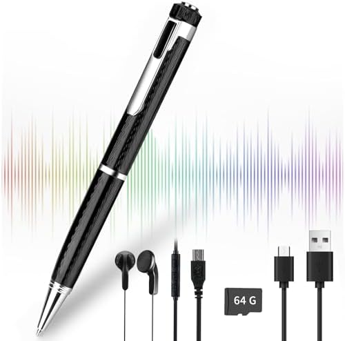 Digital Voice Recorder with Card Reader 64GB USB Rechargeable Recorder ...