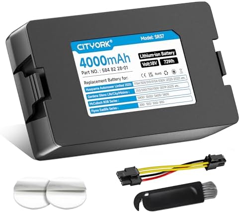 18 V/4000 mAh Robotic Lawnmower Replacement Battery for Gardena Sileno ...