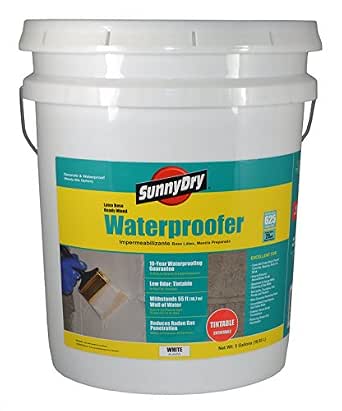 Sunny Dry Latex Base Masonry Waterproofer, Low Odor, Easy Clean Up ...