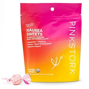 Amazon.com : Pink Stork Organic Nausea Sweets: Sweet Peppermint Hard ...