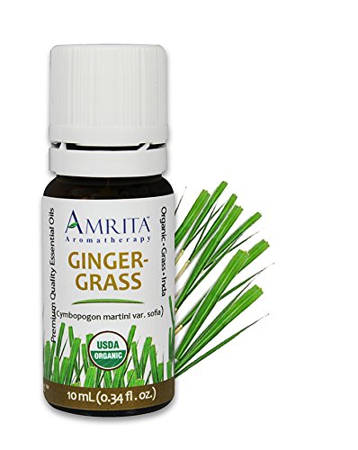 Amazon.com: Amrita Aromatherapy Organic Gingergrass Essential Oil, 100% ...