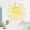 Amazon.com: Yellow Sun Smile Face Wall Sticker Yellow Sunshine Wall ...