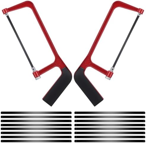 2 Pack Professional Small Hacksaw, Cutting Junior Hack Saw Heavy Duty ...