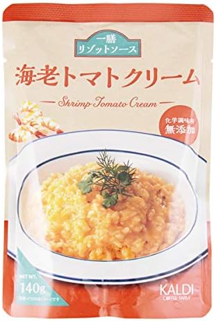 Amazon | KALDI オリジナル 一膳リゾットソース 海老トマトクリーム 140g | カルディ | ごはん・料理の素 通販