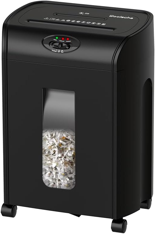 Amazon.com : HomJoones Paper Shredder Heavy Duty Micro Cut Low Working ...