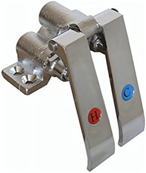 AA Faucet Foot & Knee Operated Valves with Red & Blue Index Brass ...